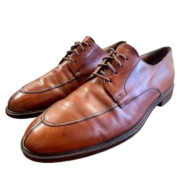 Mezlan | Shoes | Mezlan Leather Split Toe Derby Shoes Men Sz 8 Brown ...